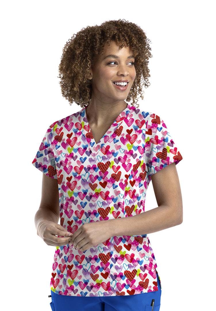 print top, scrub, nurse uniforms
