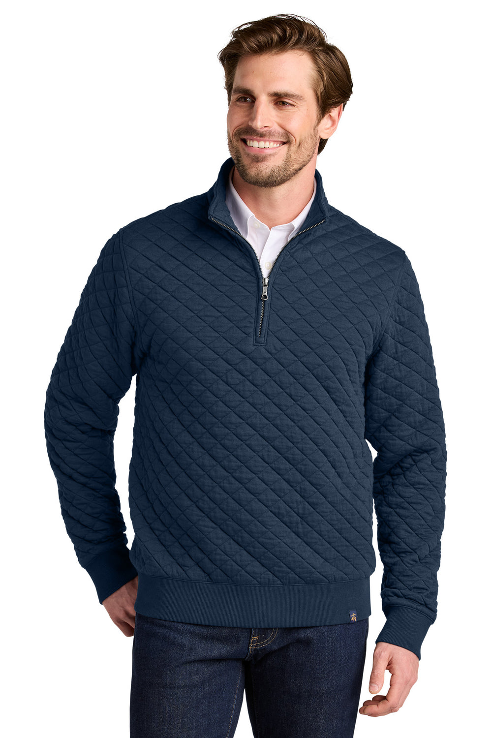 BROOKS BROTHERS Brooks Brothers ® Diamond Quilt 1/4-Zip BB18212 BB18212