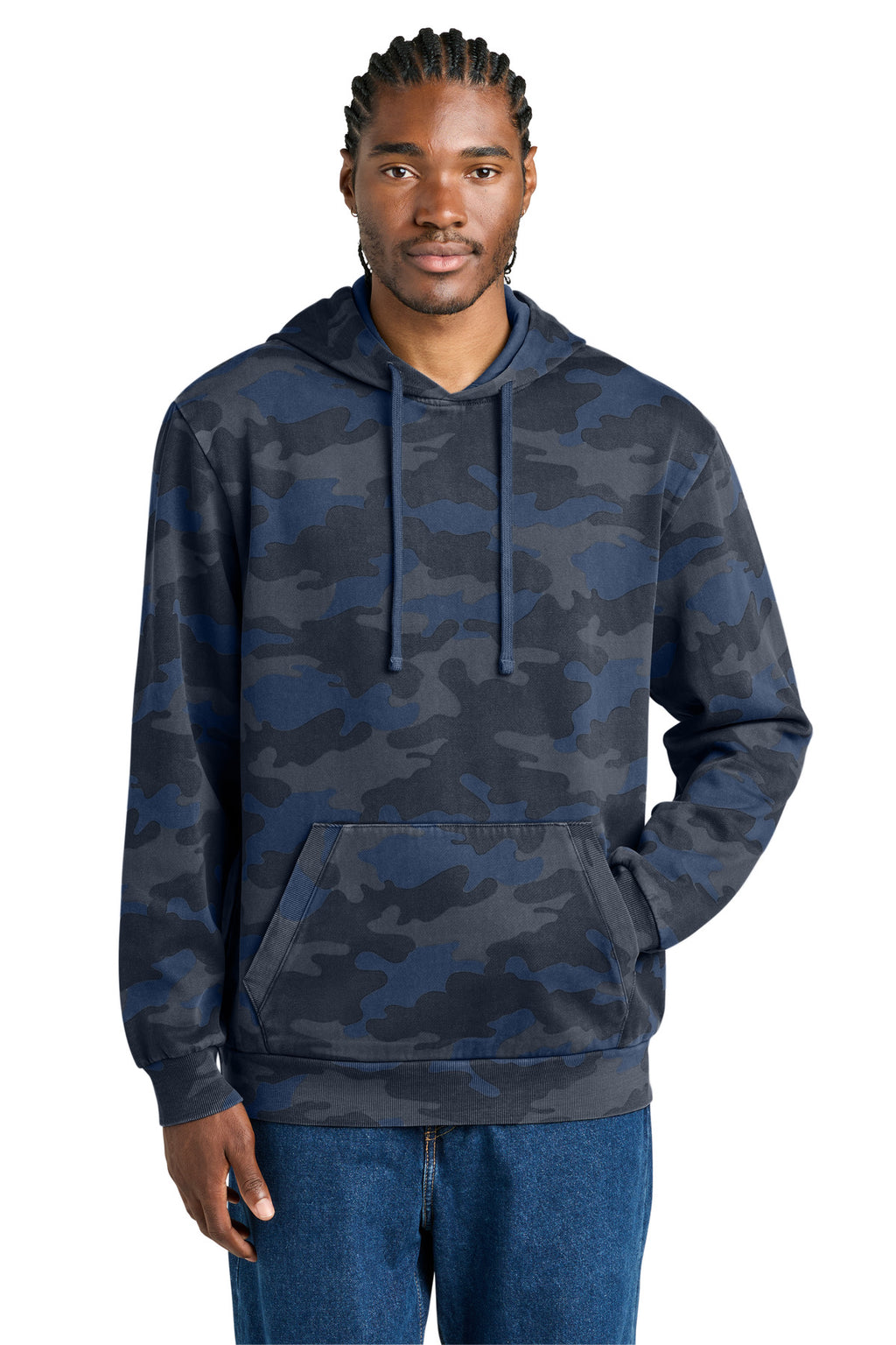 DISTRICT District Wash ™ Camo Fleece Hoodie DT2200C DT2200C