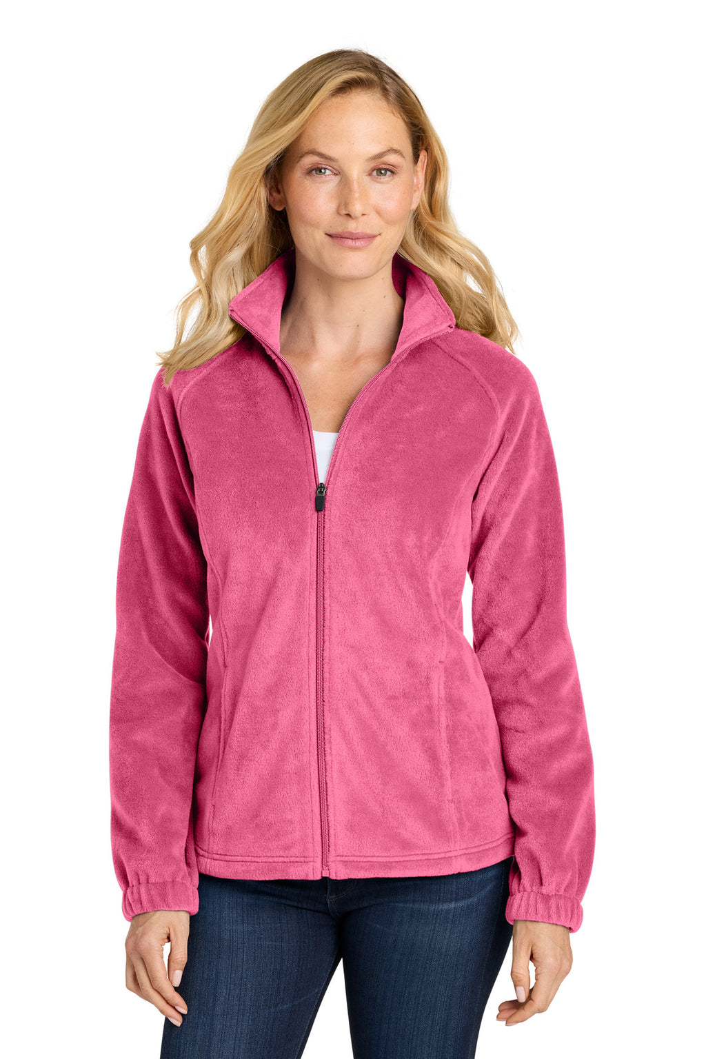 PORT AUTHORITY Port Authority ® Women's Plush Fleece Full-Zip Jacket ...